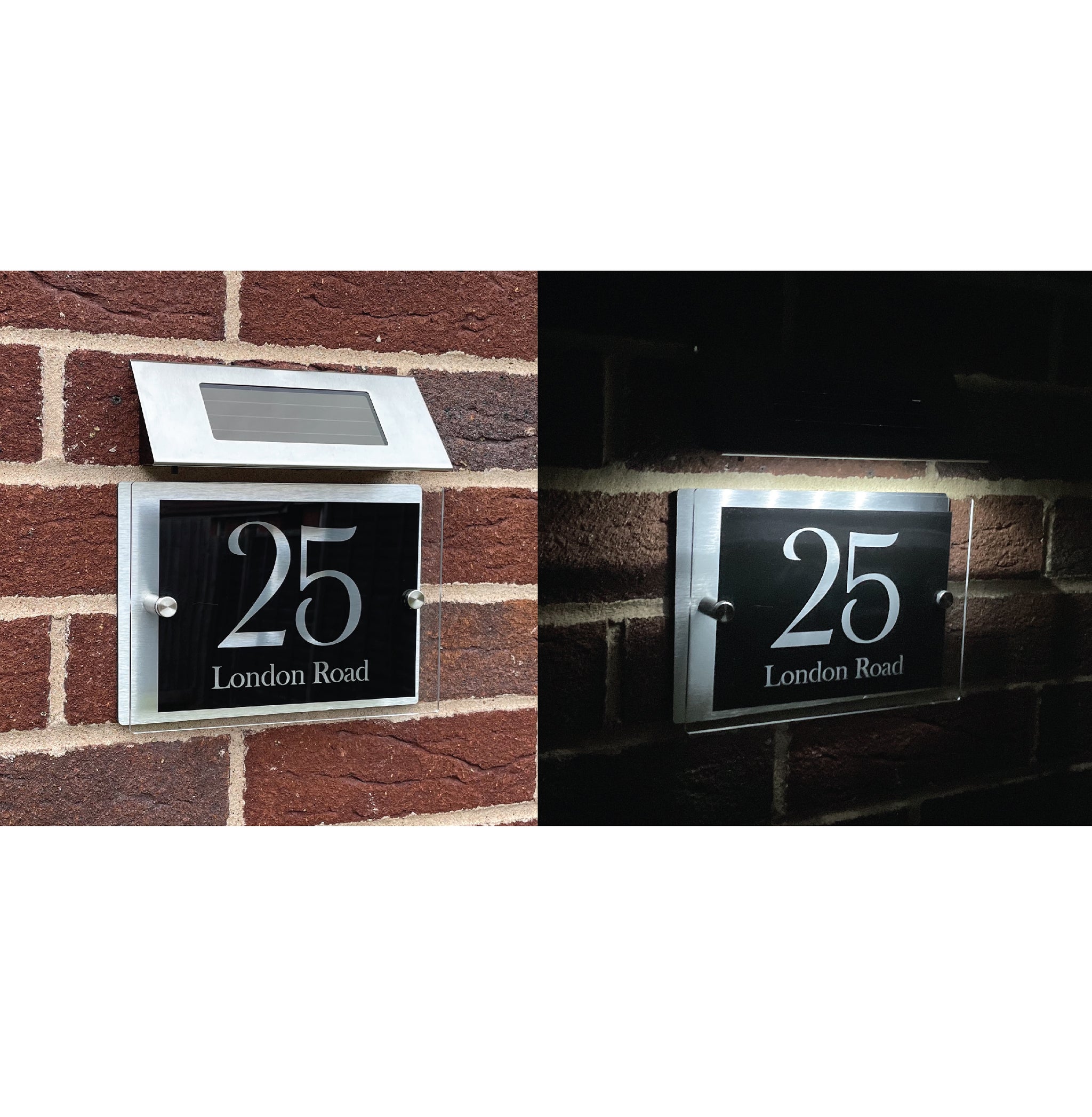 Illuminated Solar House Signs — Perfect House Signs