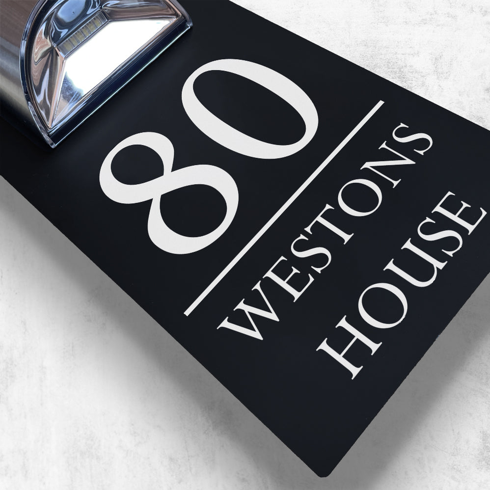 Illuminated Solar House Signs — Perfect House Signs