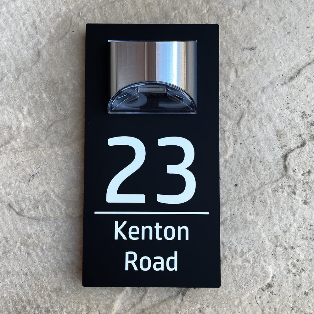 Illuminated Solar House Signs — Perfect House Signs