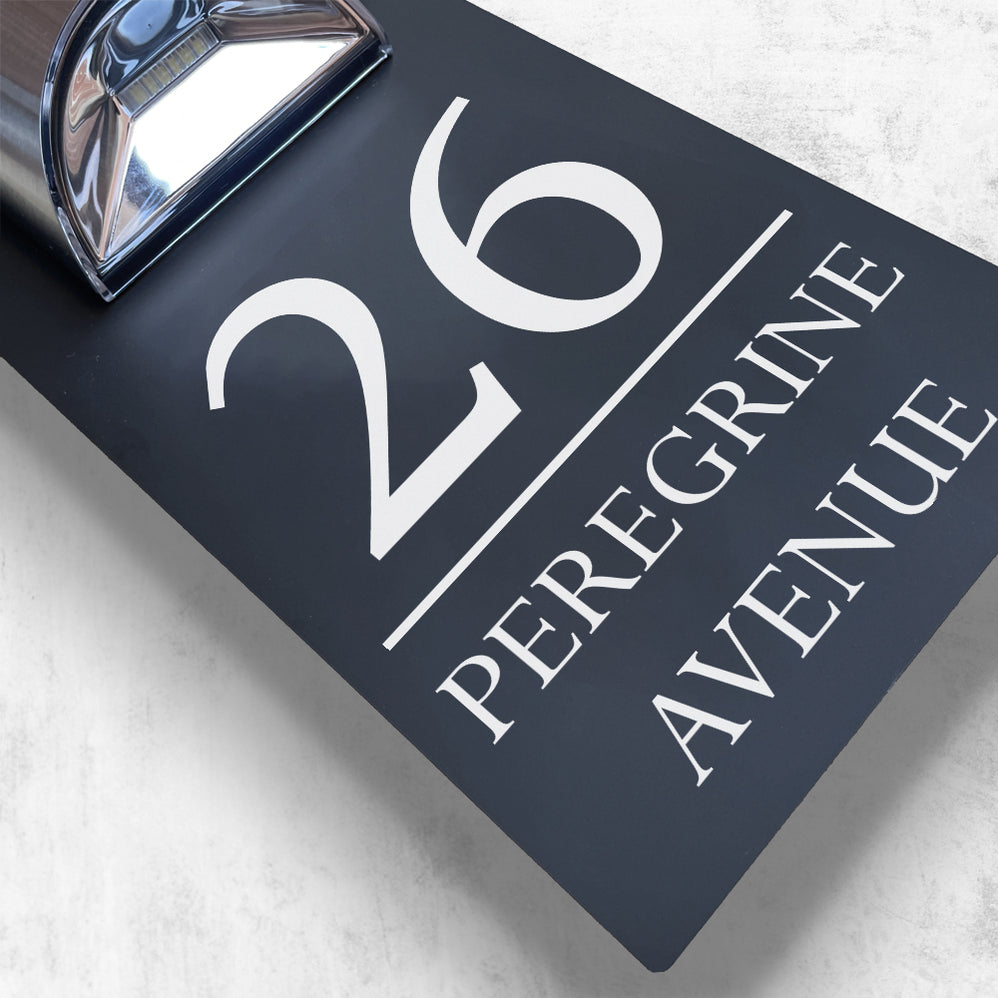 Illuminated Solar House Signs — Perfect House Signs