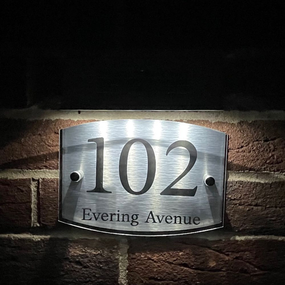 Illuminated Solar House Signs — Perfect House Signs