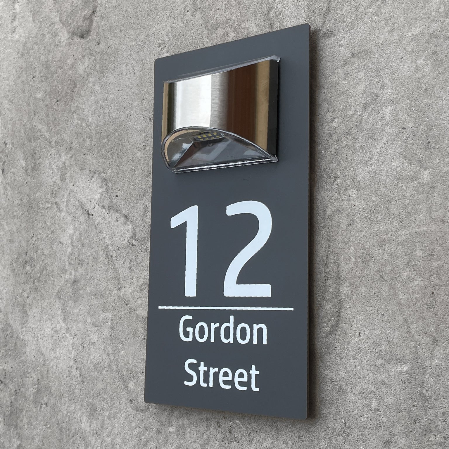 Illuminated Solar House Signs — Perfect House Signs