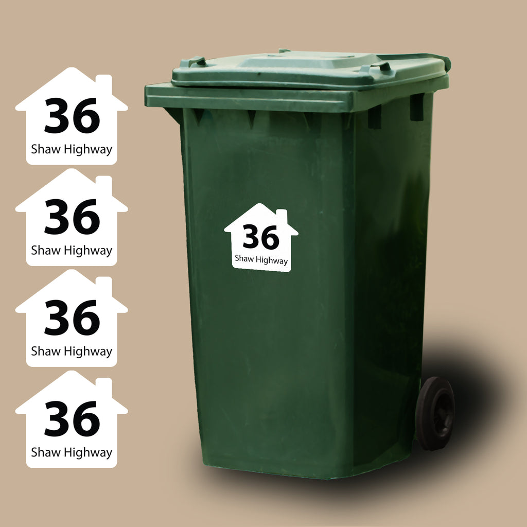 Wheelie Bin Stickers — Perfect House Signs
